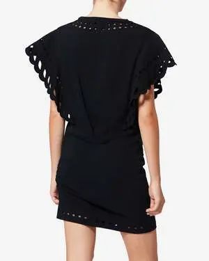 ETOILE Orlane Short Sleeve Broderie Anglaise Dress