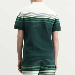 Casablanca Boucle Stripe Polo Shirt