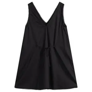 LESET Yoko Lace V-neck Mini Dress - Black