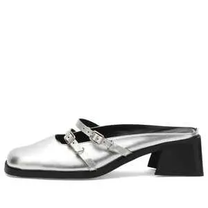 JUSTINE CLENQUET Andie Mules Metallic Leather