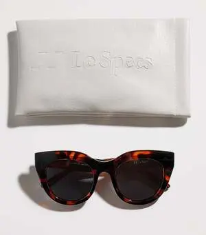 Le Specs Oversized Air Heart Sunglasses