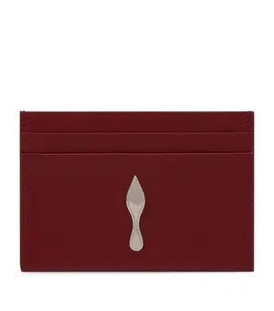 CHRISTIAN LOUBOUTIN Bettina Leather Card Holder - Red