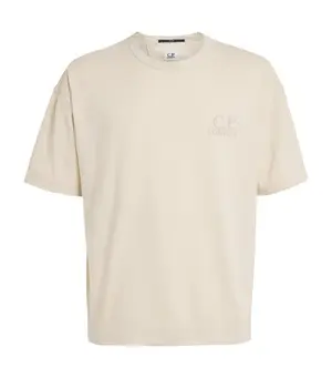 C.p. Company Embroidered T-shirts For Men