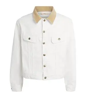 CHERRY LOS ANGELES Denim Trucker Jacket - White