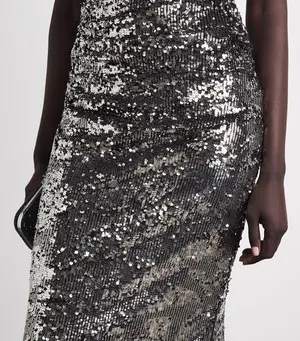 Talbot Runhof Sequinned Column Gown