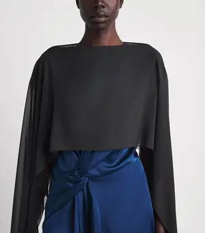 Talbot Runhof Organza Shawl
