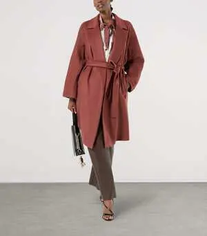 Marina Rinaldi Leather Drawstring Trousers
