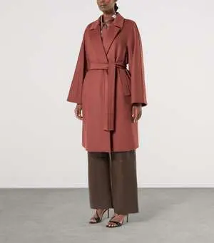 Marina Rinaldi Camel Wool Wrap Coat