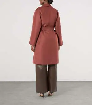 Marina Rinaldi Camel Wool Wrap Coat