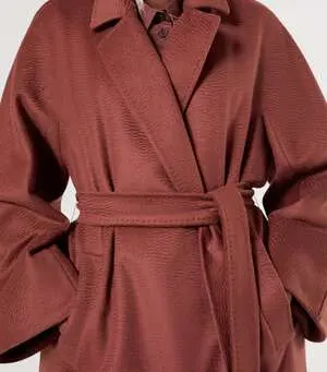 Marina Rinaldi Camel Wool Wrap Coat