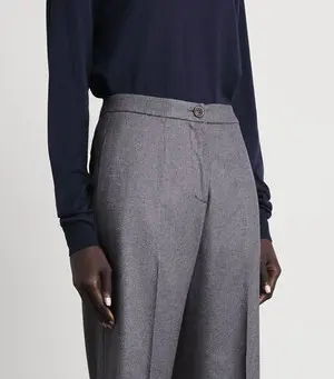 Colombo Cashmere Straight Trousers