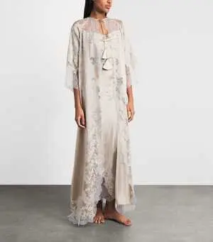 TORLOWEI Lace-trim Elsa Robe