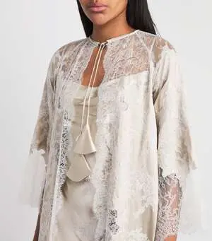 TORLOWEI Lace-trim Elsa Robe