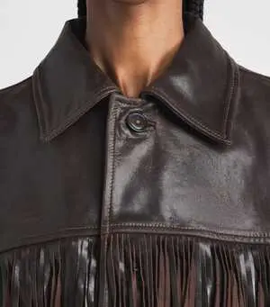 Polo Ralph Lauren Fringed Leather Jacket