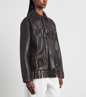 Polo Ralph Lauren Fringed Leather Jacket