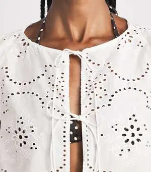 Matteau Broderie Anglaise Sleeveless Top - White