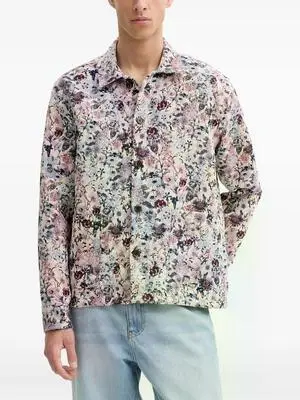 LES DEUX Hugh Floral-print Jacket - Neutrals