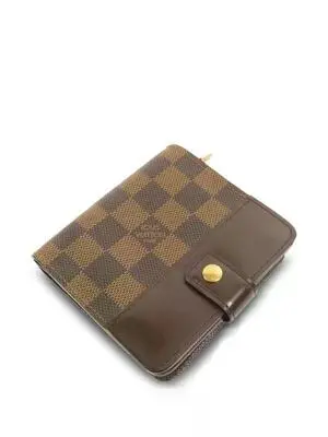 LOUIS VUITTON Compact Zip Damier Ebène Wallet