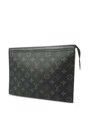 LOUIS VUITTON Pochette Voyage Monogram Eclipse Clutch Bag