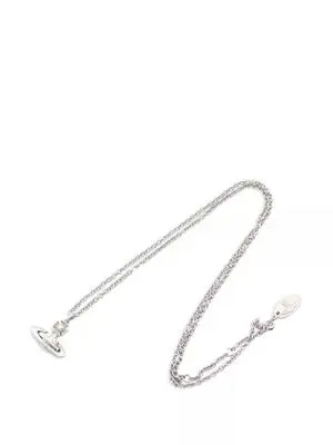 VIVIENNE WESTWOOD Tone Orb Pendant Faux Pearl Necklace - Silver
