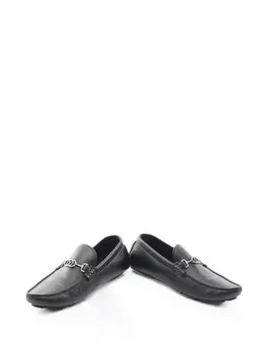 LOUIS VUITTON 2024 Driver Line Loafers With Silver-tone Logo Plaque