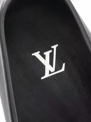 LOUIS VUITTON 2024 Driver Line Loafers With Silver-tone Logo Plaque