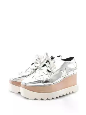Stella McCartney 2010s Elyse Star-detail Derby Shoes - Silver