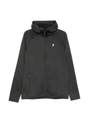 PEAK PERFORMANCE Logo-print Hooded Jacket - Black