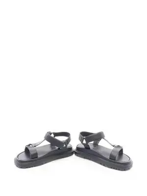 Dior D-wave Calf Leather Sandals - Black