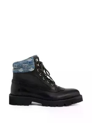Dsquared2 Monogram Ankle Boots - Black