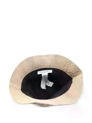 Dior 2010s Logo Print Bucket Hat