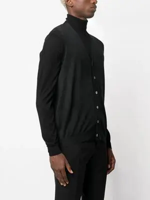 Fedeli Virgin Wool V-neck Cardigan