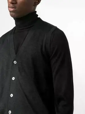 Fedeli Virgin Wool V-neck Cardigan