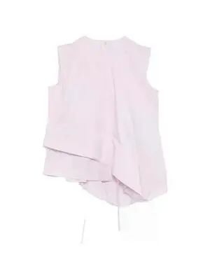 JNBY Asymmetric Ruffled Blouse - Pink