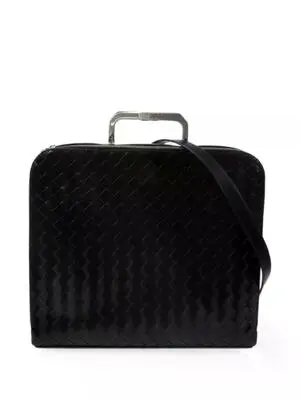 Bottega Veneta Intrecciato Cassette Briefcase - Black