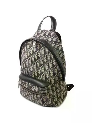Dior Oblique Canvas Leather Rider Backpack