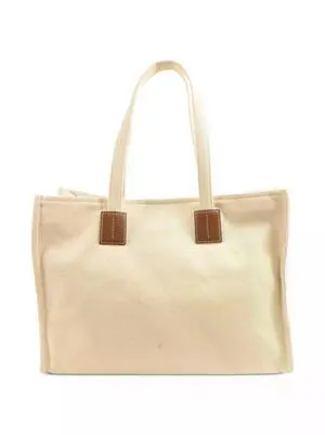 Bally Logo-print Canvas Tote Bag - Neutrals