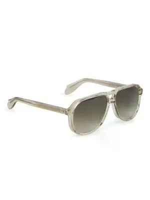 CUTLER & GROSS Pilot-frame Sunglasses - Neutrals