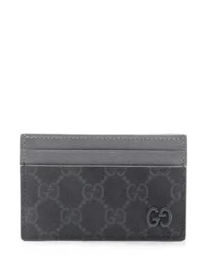 Gucci 2020s Gg Supreme Card Holder - Grey