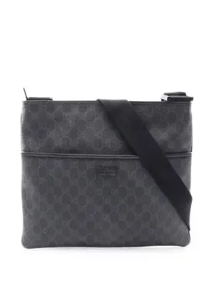 Gucci 2010s Gg Supreme Messenger Bag - Grey
