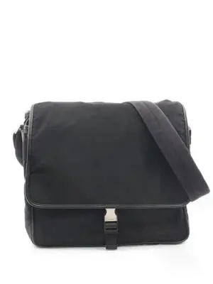 Prada 2000s Buckle-detail Shoulder Bag - Black