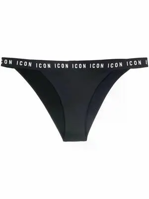 Dsquared2 Icon-waistband Bikini Briefs - Black