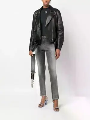 DIESEL® Skinny Jeans With Logo Patch