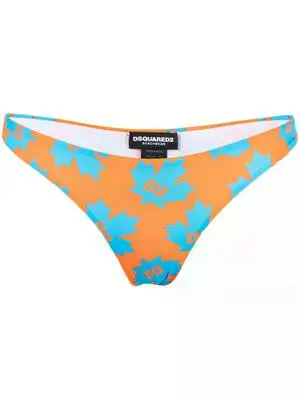 Dsquared2 Logo Print Briefs - Orange