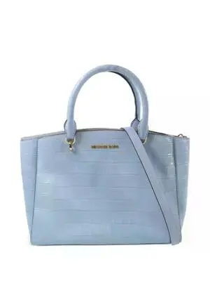 Michael Kors Leather Tote Bag - Blue