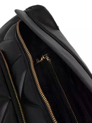 Moschino Quilted Logo Plaque Belt Bag