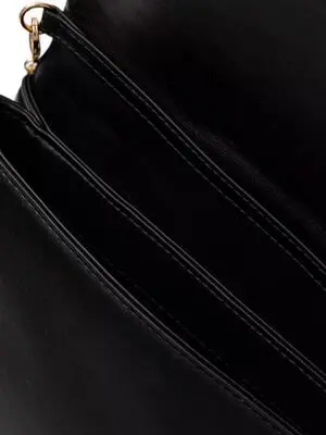 Moschino Quilted Logo Plaque Shoulder Bag