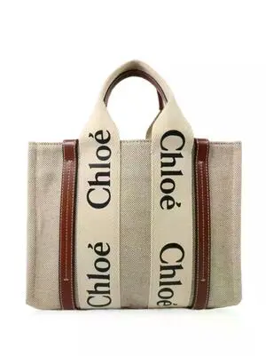 Chloé Woody Tote Bag - Neutrals