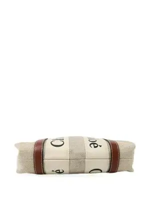 Chloé Woody Canvas Tote Bag - Neutrals