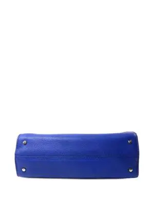 TOD'S Grained Tote Bag - Blue